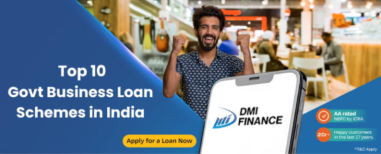 Top 10 Govt Business Loan Schemes in India | DMI Finance